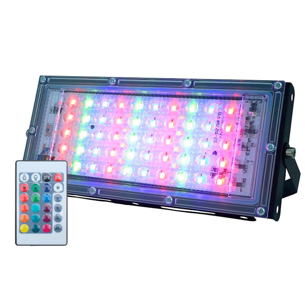 Reflector Led RGB Gadnic Para Interior y Exterior 20W