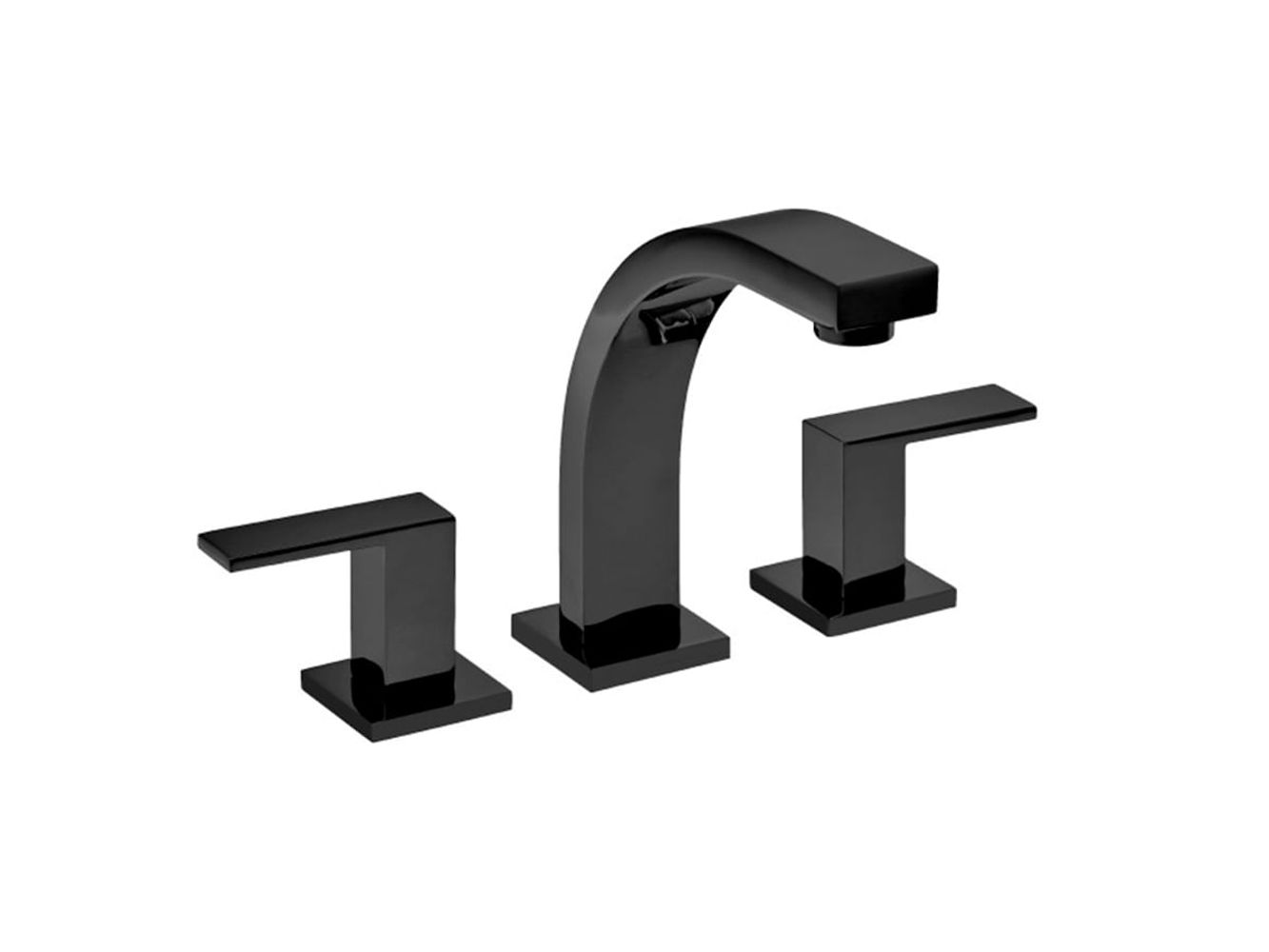 Grifería Baño Lavatorio Piazza Level De Mesada Negro