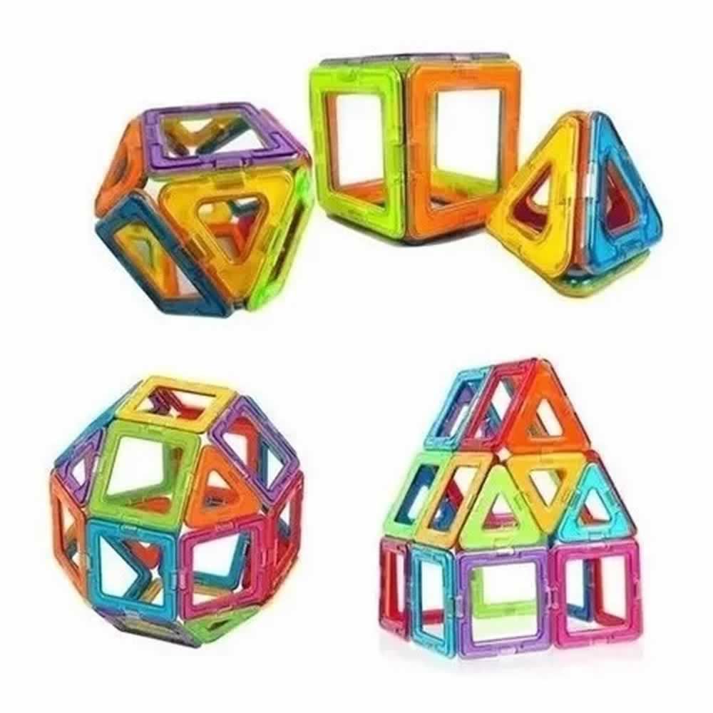 Bloques Magneticos Varios Tamaños y Colores 68 Piezas