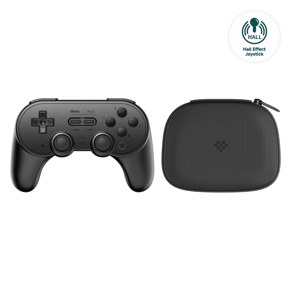 Controlador Bluetooth inalámbrico 8Bitdo Pro 2 con funda de viaje