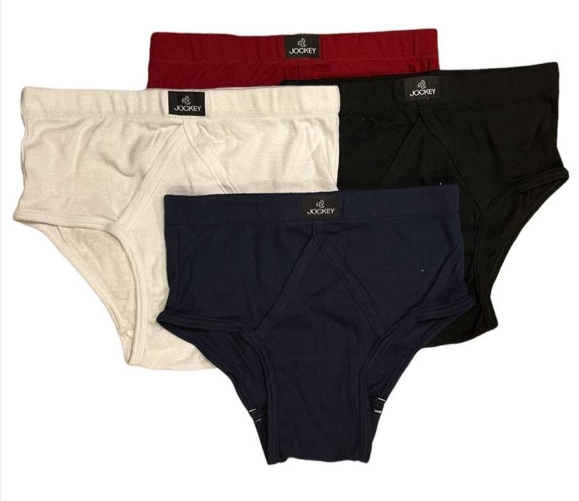 Calzoncillos Hombre De Algodon Liso Pack X4 Unidades Talle S