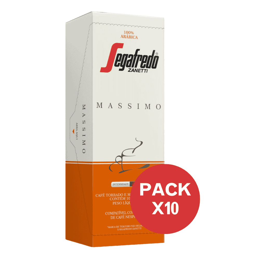 Cápsulas de Cafe Segafredo Massimo Pack X100