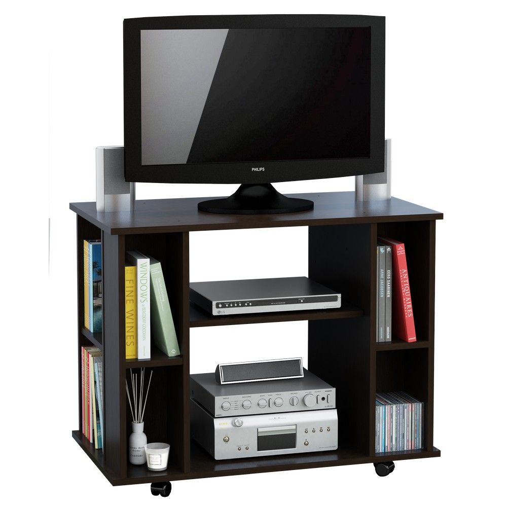 Mesa Rack Tv Lcd Led Mueble Modular con Ruedas Wengue