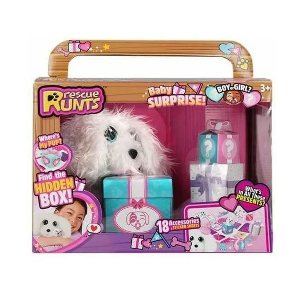 Peluche Rescue Runts Baby Surprise Con Accesorios 18056 Kreker