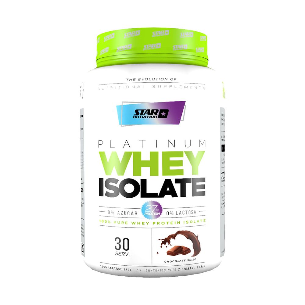 Star Nutrition Platinum Whey Isolate Proteina 908g