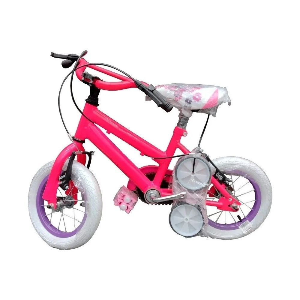 Bicicleta Niña Nena Bmx Freestyle Rosa Rodado 12 C/ Rueditas
