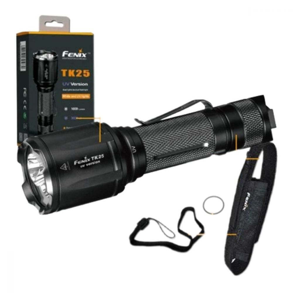 Linterna Fenix Tk25uv 1000 Lum 3000 mw Led