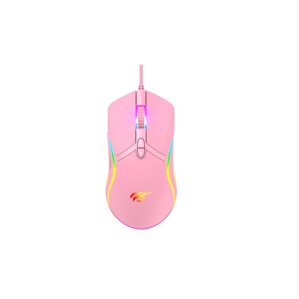 Mouse Gamer Havit Rgb Color Rosa