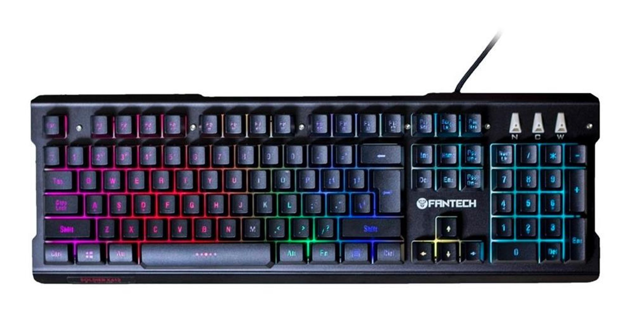 Teclado Gamer Fantech K612 Soldier Rgb