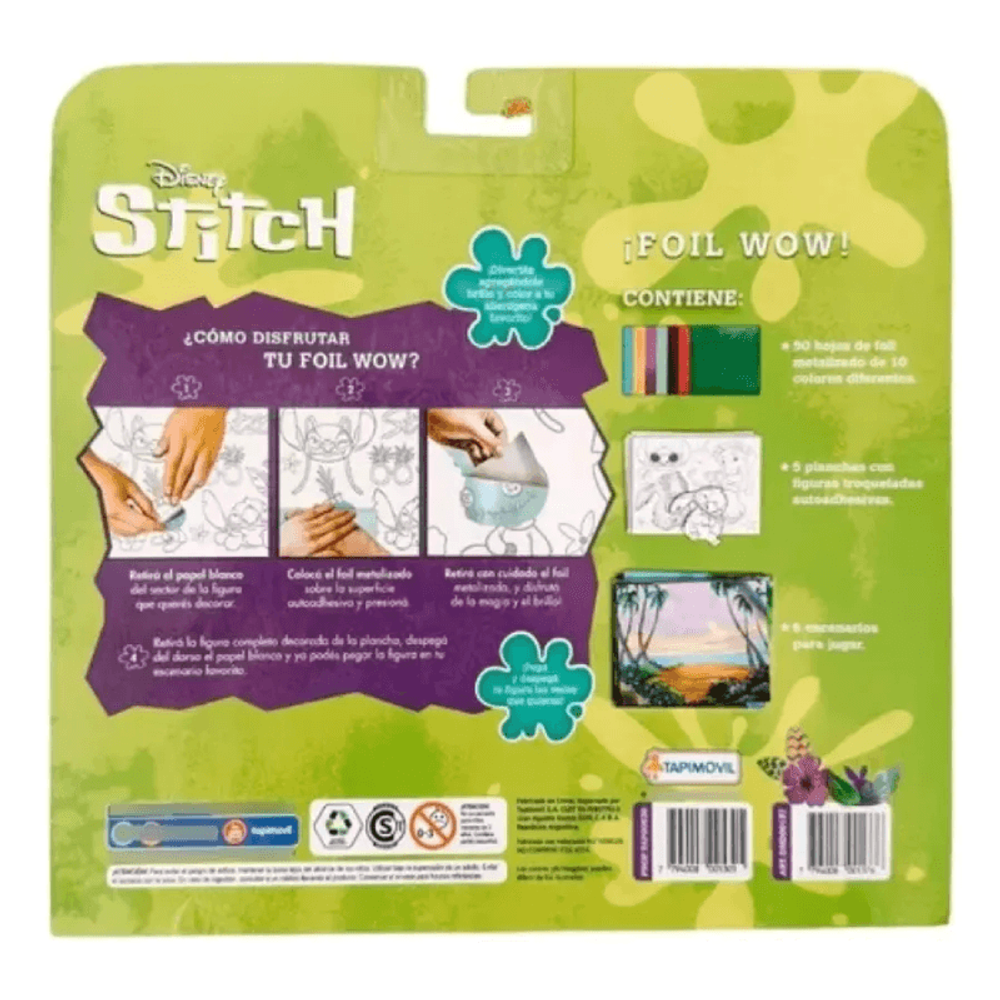 Stitch Foil Wow Metalizado Dmd00137