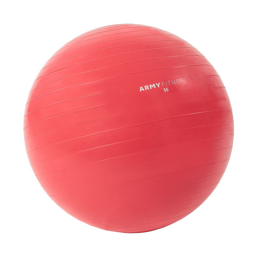 Fitball 55 cm Color Rojo Army Fitness