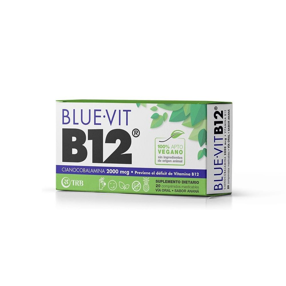 Suplemento Dietario Blue Vit B12 X 20 Comprimidos