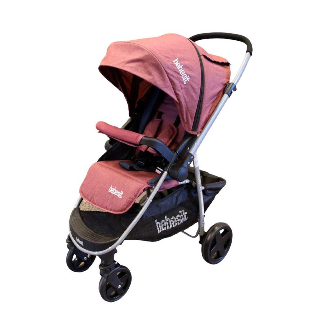 Cochecito de Paseo Bebesit c/Manillar Rebatible 1390 Bordeaux