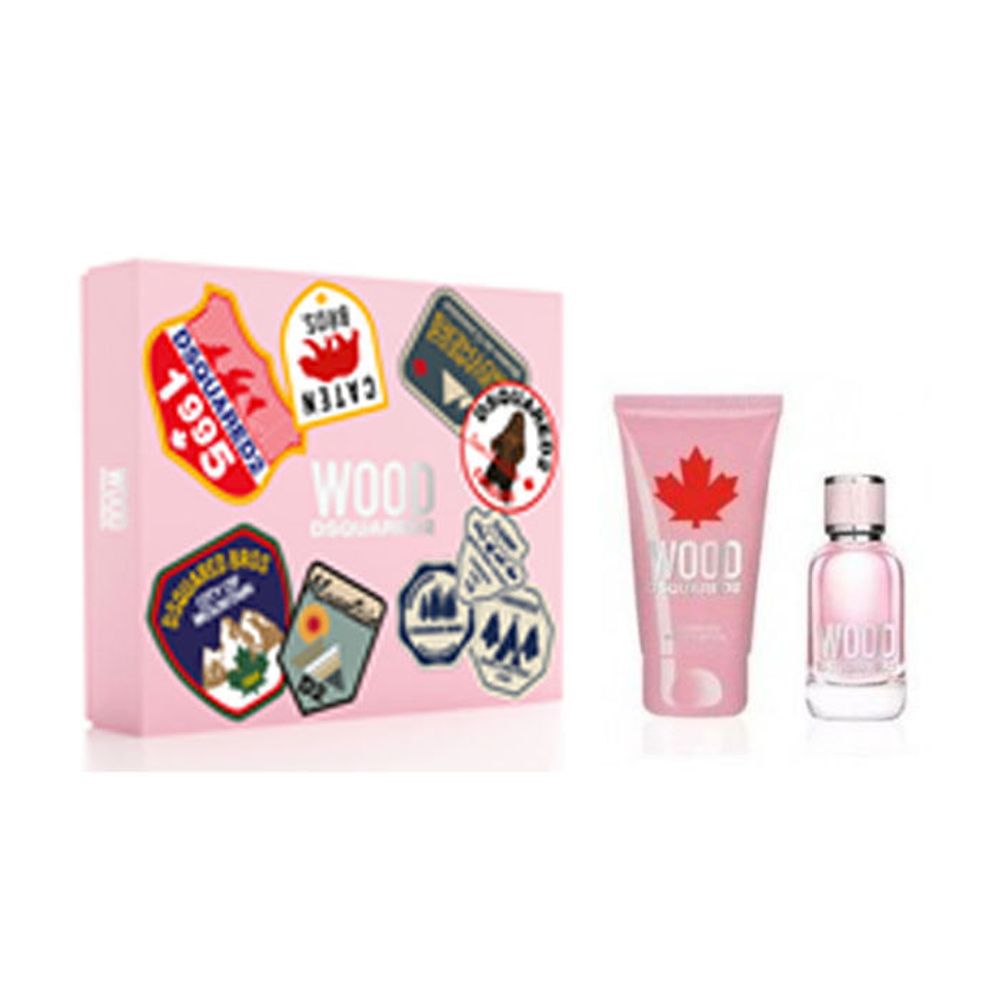 Set Perfume Dsquared 2 Wood Pour Femme Edt 100 + Balsamo 150ml
