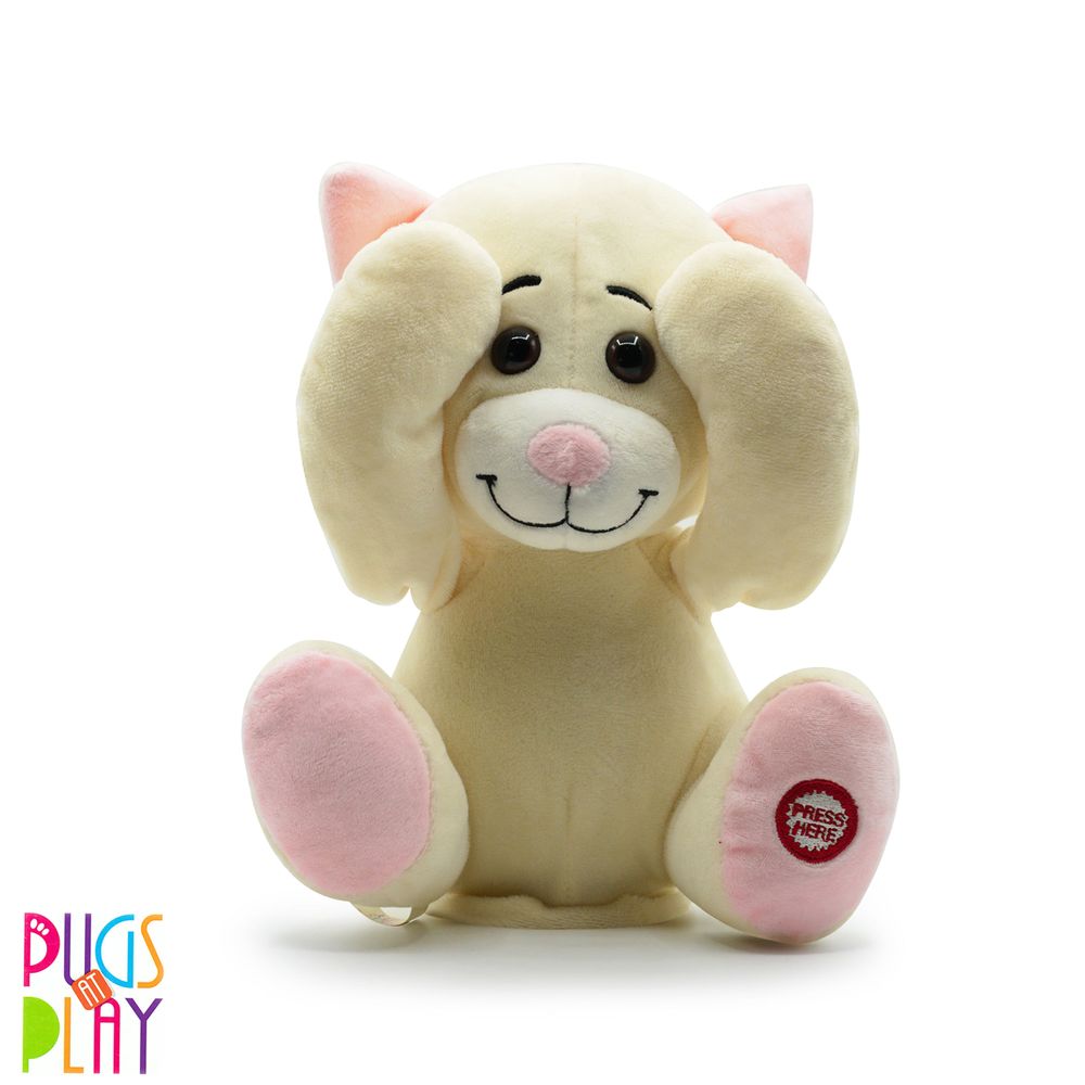 Peluche Gato Pugs at Play Peek a Boo Chloe