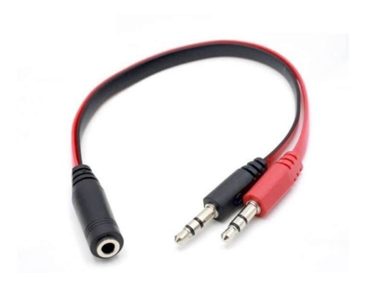 Ficha De Adaptador 3.5 Hembra A Doble Jack