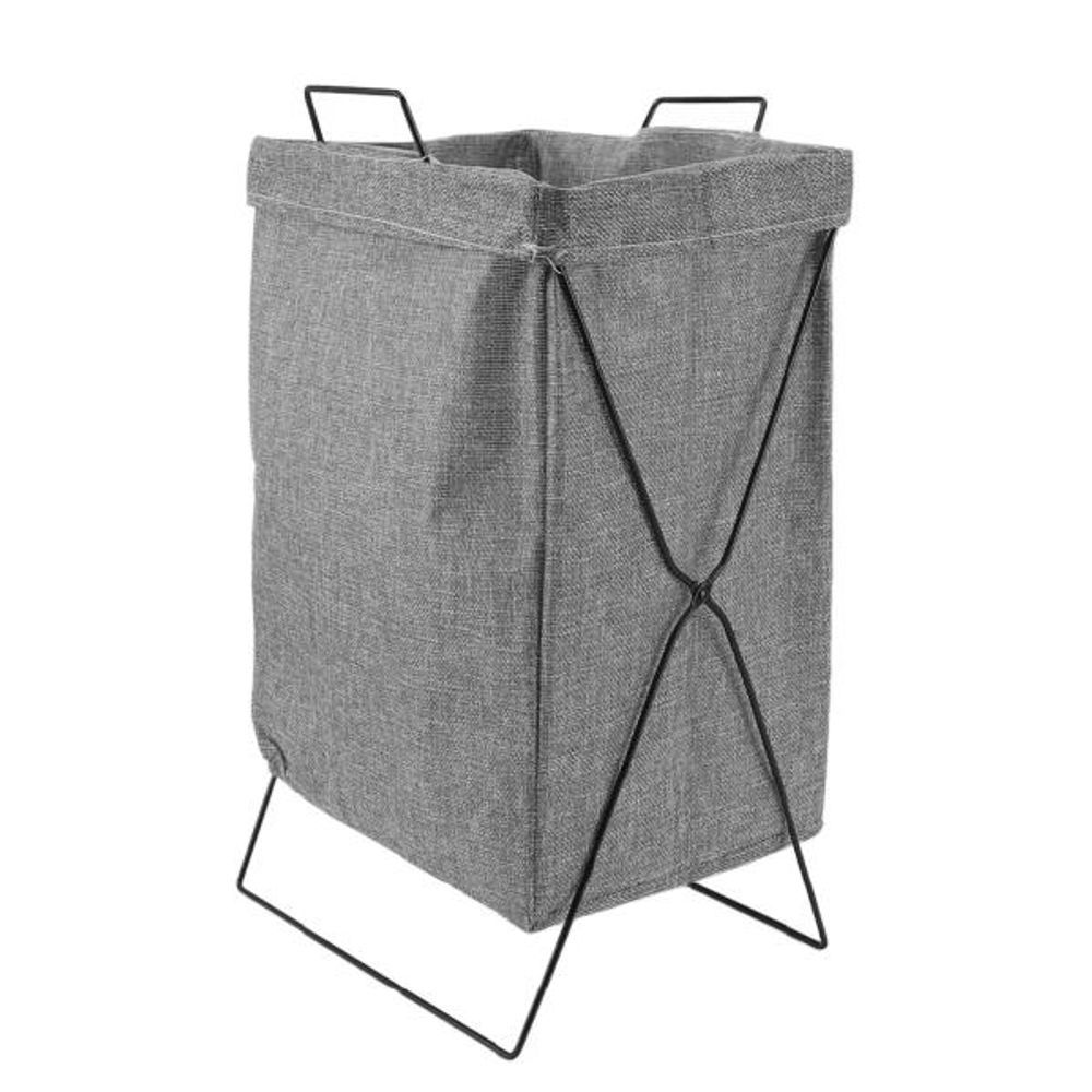 Canasto Cesto Plagable Waggs Ropa Laundry Organizador Gris