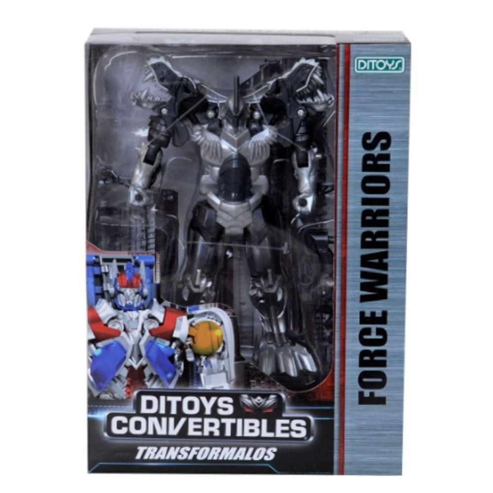 Transformers Force Warrior Ditoys Convertibles 2402 Gris