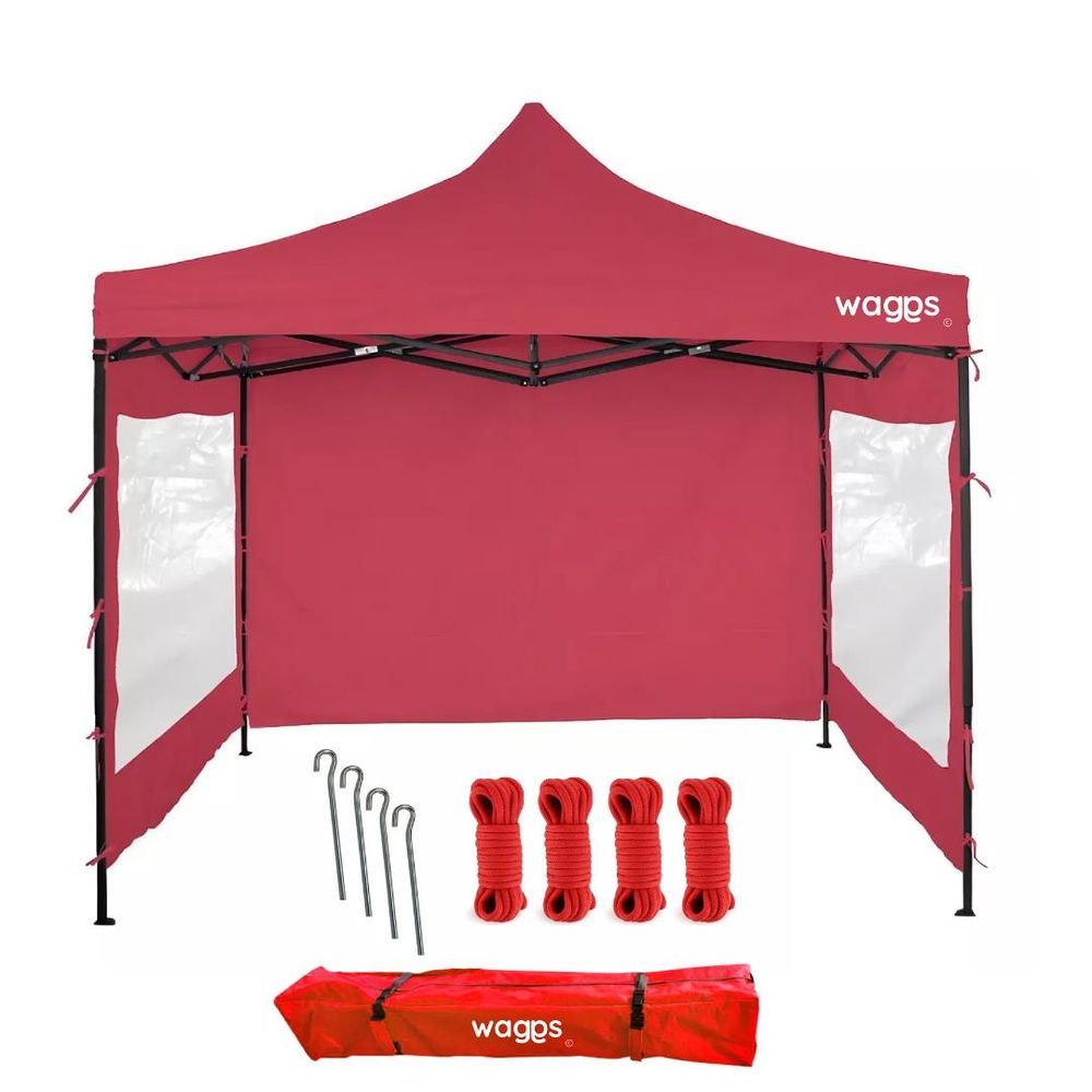 Gazebo 3x3 Autoarmable Waggs Reforzado con Proteccion UV Cerrado con ...