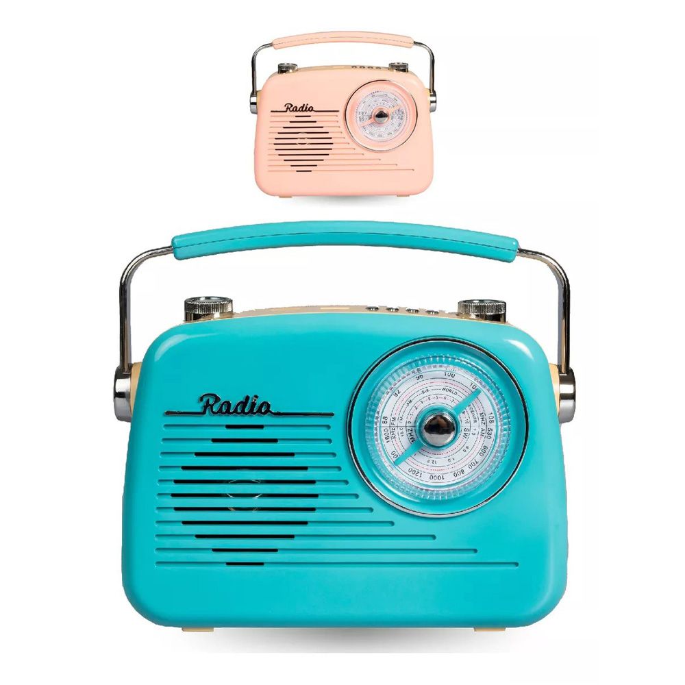 Suono Radio Portátil Bluetooth Vintage Retro Usb Aux Recargable