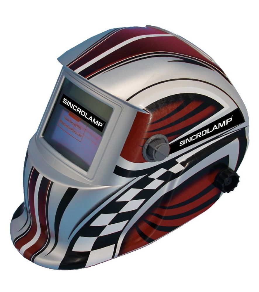 Mascara de soldar fotosensible Sincrolamp modelo Rosso din 9-13 Rojo
