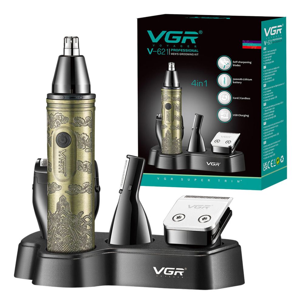 Grooming 4en1 Afeitadora Pelo Nariz Cejas Trimmer Vgr V-621
