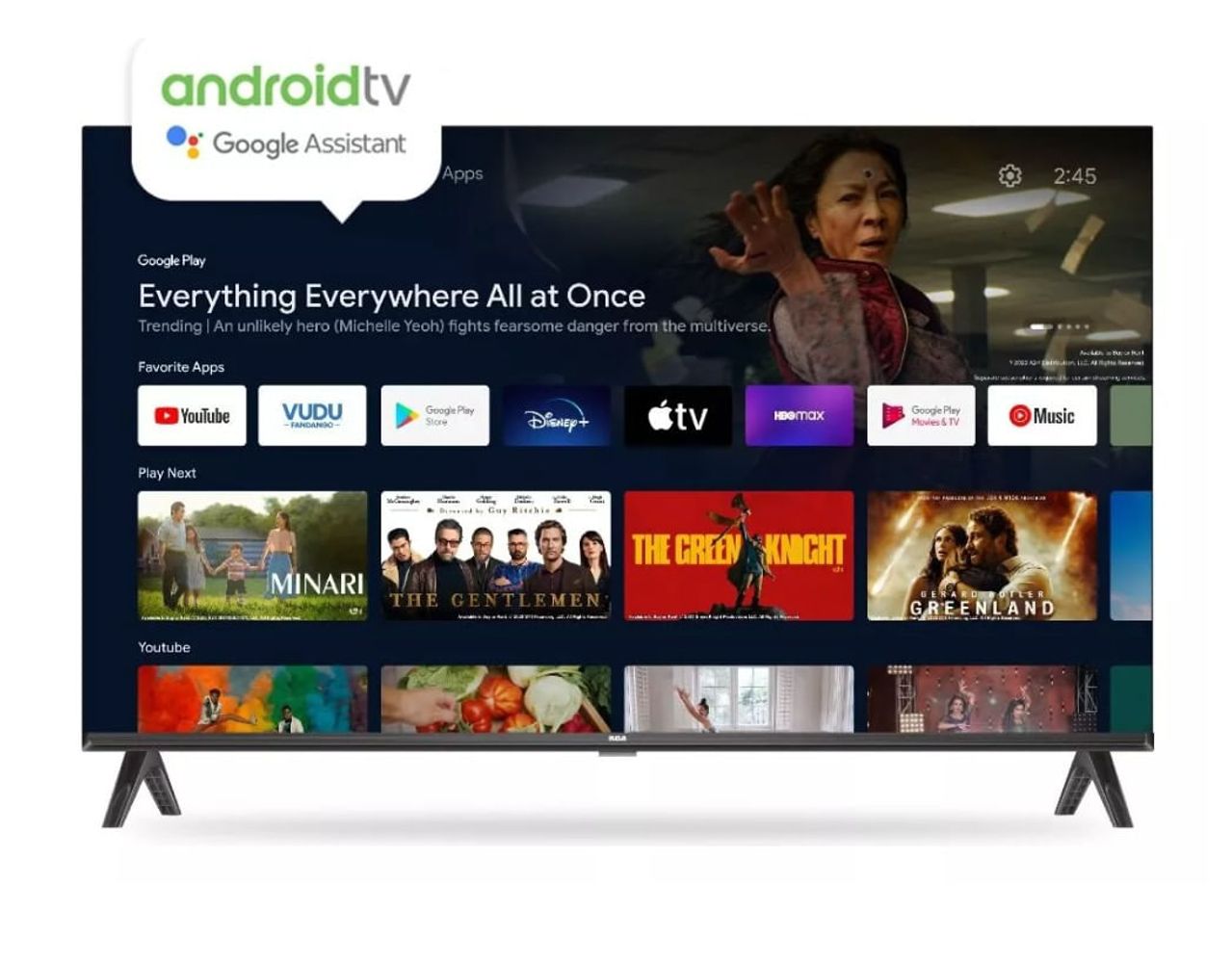 Smart Tv Rca Led 40 Android Google Assistant Full Hd R40and