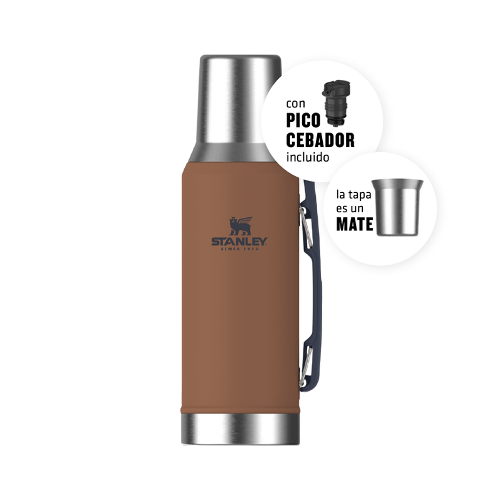 Termo Stanley Mate System 1,2 Lts Toast c/ Tapón Pico Cebador