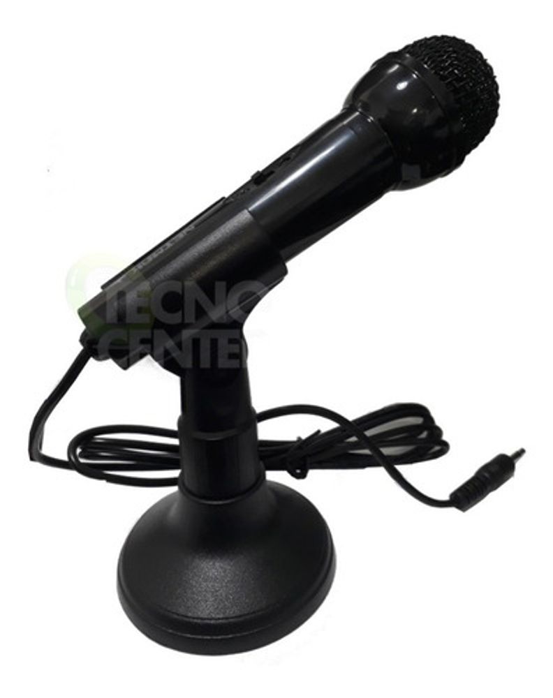 Microfono Omnidireccional con Soporte para Pc o Notebook Color Negro
