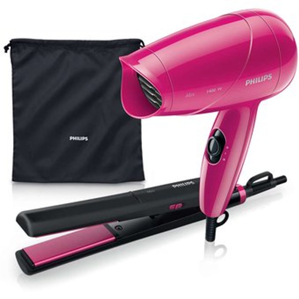 Secador Y Plancha De Cabello Philips HP8644/00-Fucsia