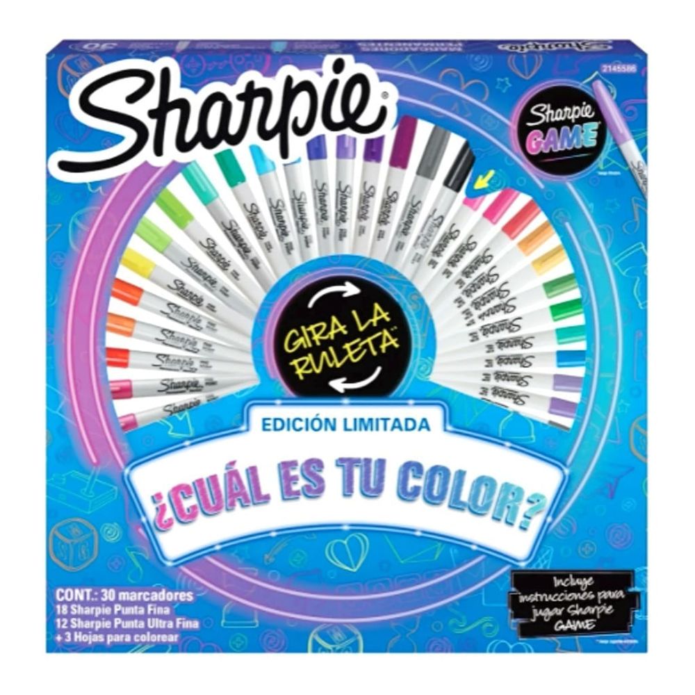 Marcadores Permanentes Sharpie Game Trazo Fino Y Ultra Fino