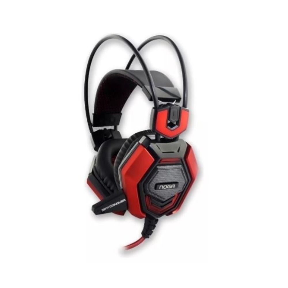 Auriculares Gamer Noga Conquer Headset Pc Potente+microfono Color Negro ...