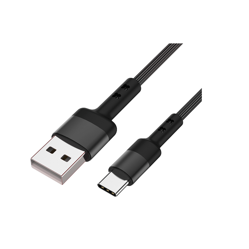 Cable Reforzado Usb A Tipo C 1 Metro Hasta 5a Carga / Datos