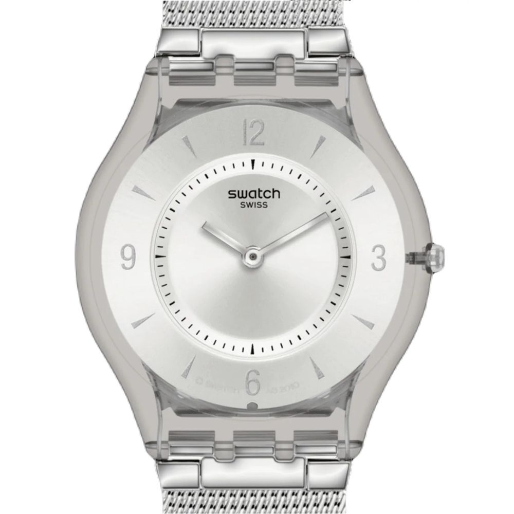 RELOJ SWATCH METAL KNIT SS08M100M EXTRA CHATO MALLA TEJIDA PARA MUJER ...