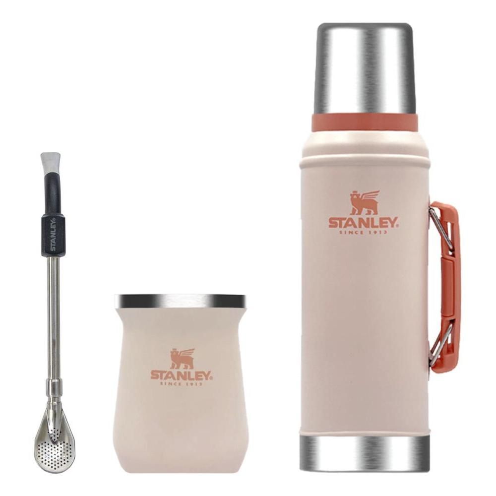 Combo Stanley Original Termo 950ml +mate Y Bombilla Stanley - Color: Rosa