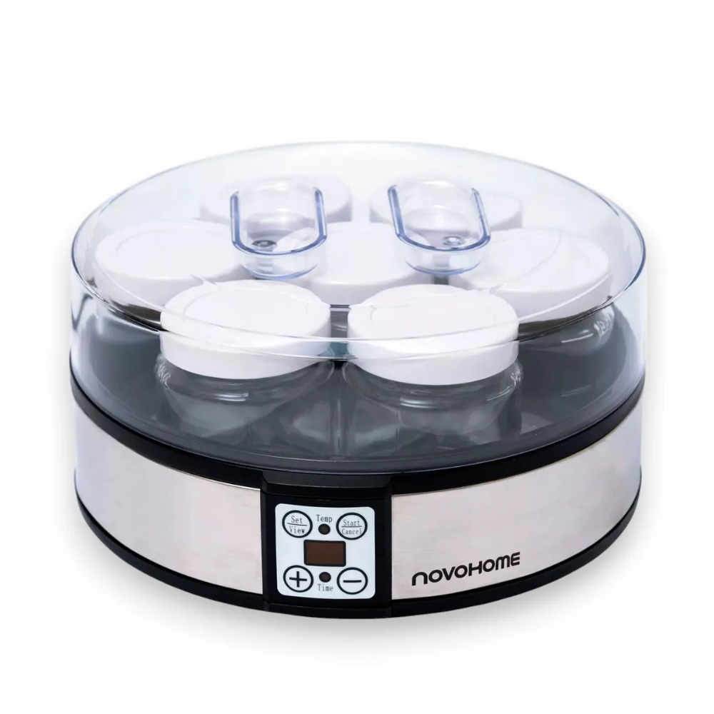 Yogurtera Eléctrica Novohome 1.2 Litros 7 Frascos De 180ml