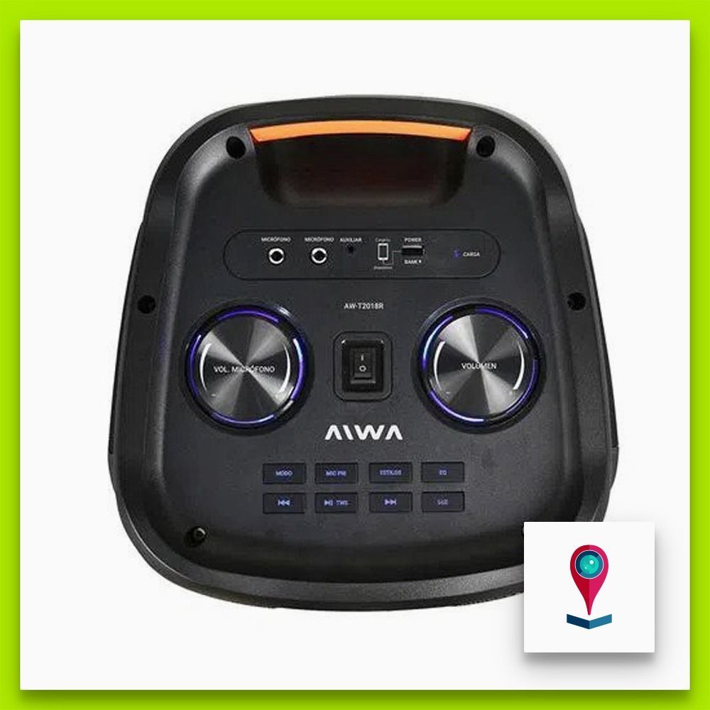 Aiwa Aw-t2018r Parlante Torre Bluetooth 8000w Pmpo Luz Rgb