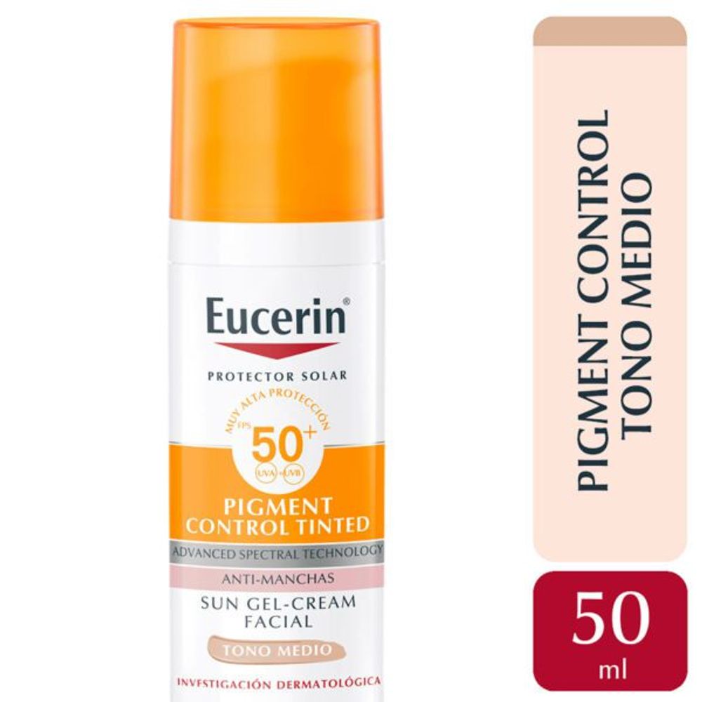 Eucerin Sol Control Pigmentacion Facial F50 Tono Medio 50g