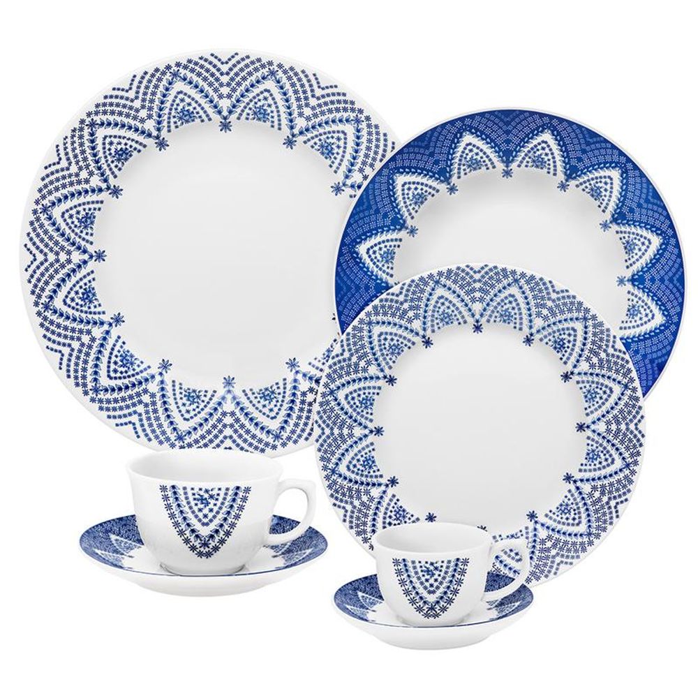 Juego de Vajilla 42 Piezas Oxford Porcelana Milano