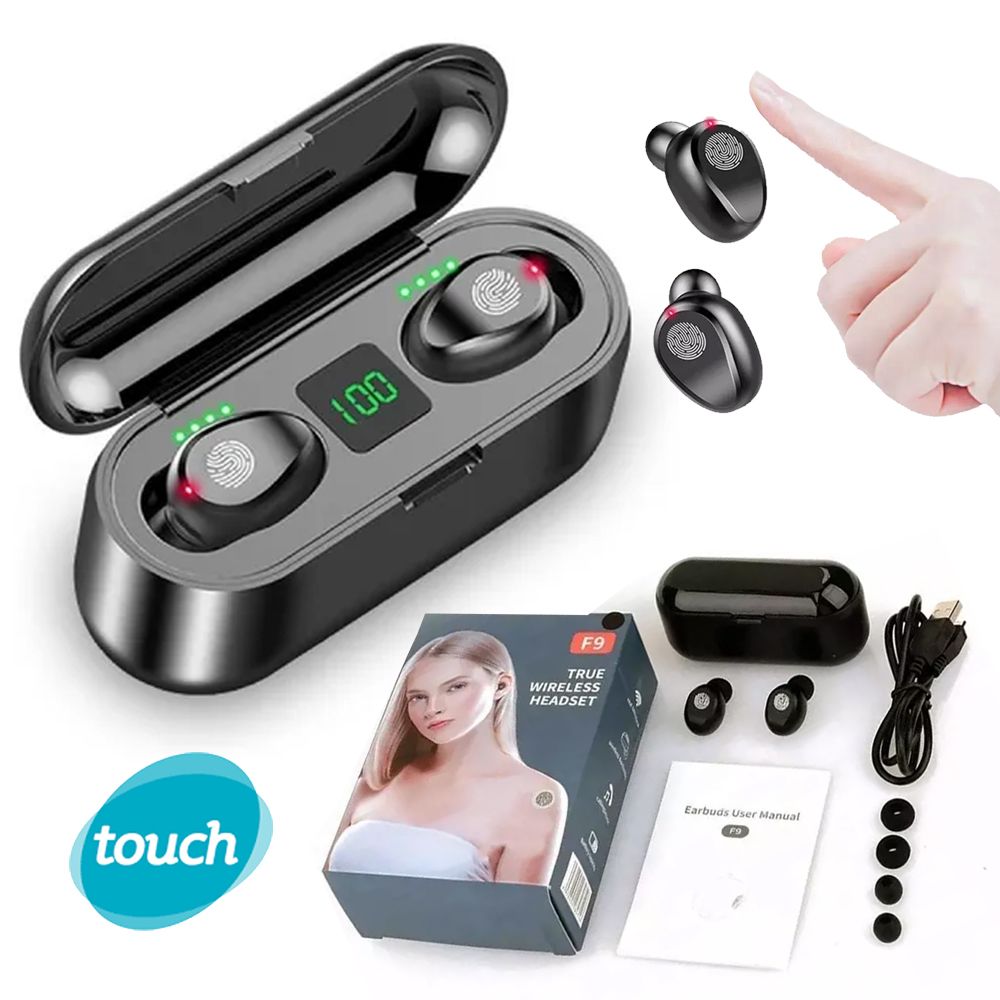 Auriculares In-ear Inalámbricos Tws Wireless F9 + Power bank