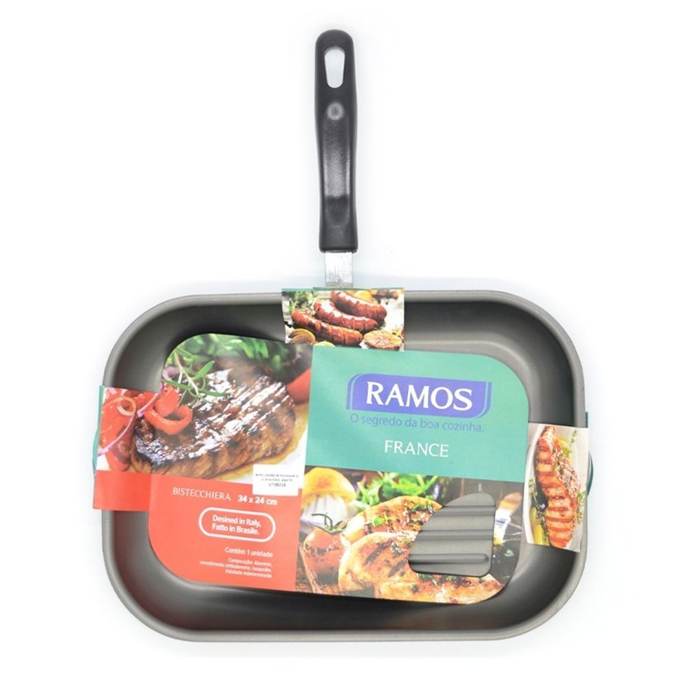 Bifera Rectangular Teflon 34x24 Cm Ramos