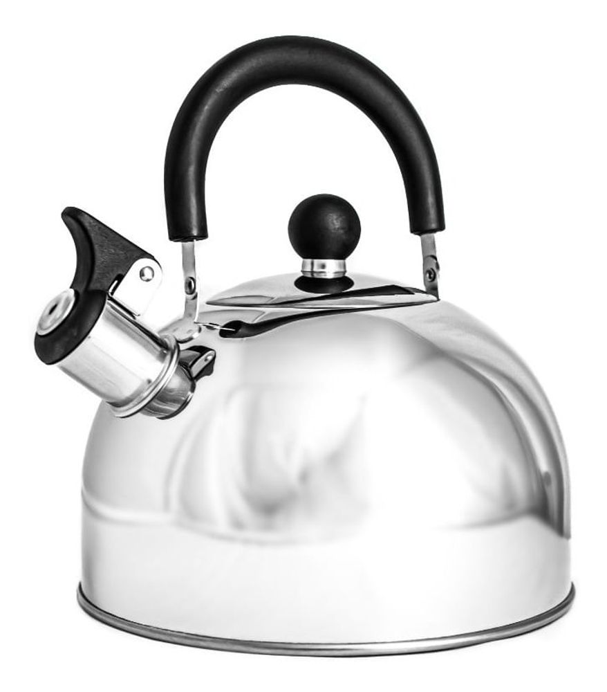 Pava De Acero Inoxidable Silbadora Mango Entero 2.5 litros