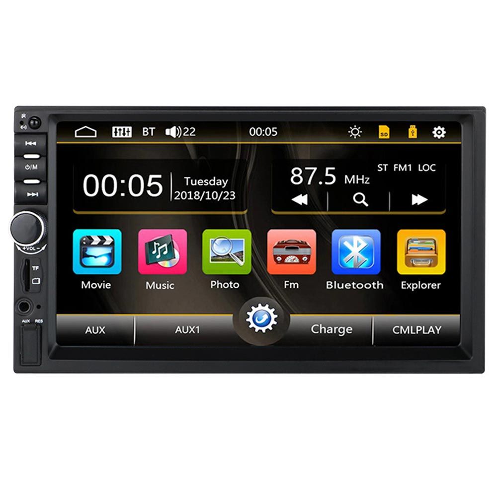 Stereo Gadnic Pantalla Táctil 7" con Cámara Reversa Doble Din Mirrorlink