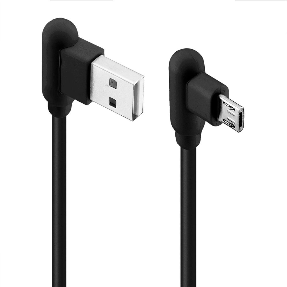 Cable Dekkin Micro Usb 90 Grados Negro