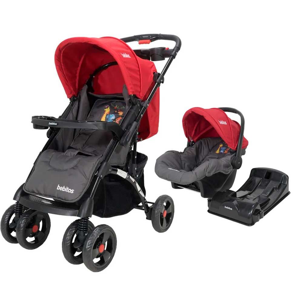 Cochecito de Bebé Bebitos BE N719 Rojo + Huevito