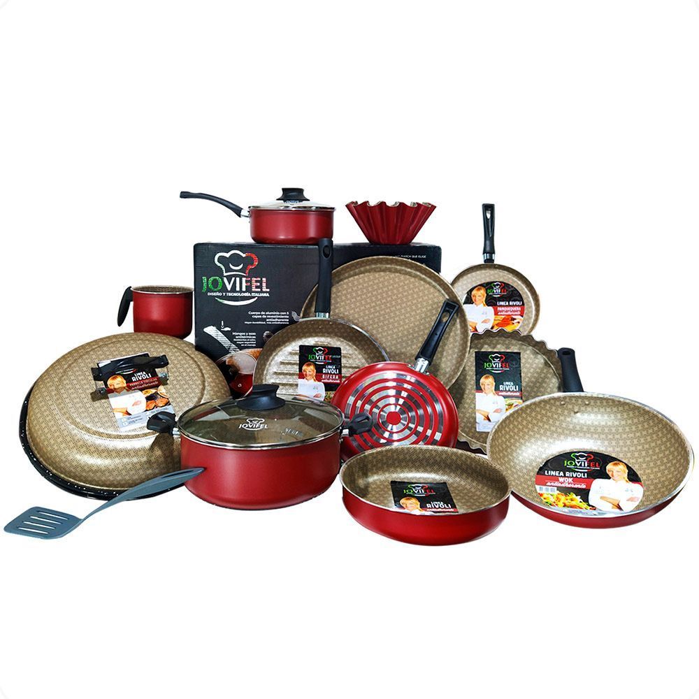 Set Cocina completa Jovifel Rivoli 13 piezas antiadherente