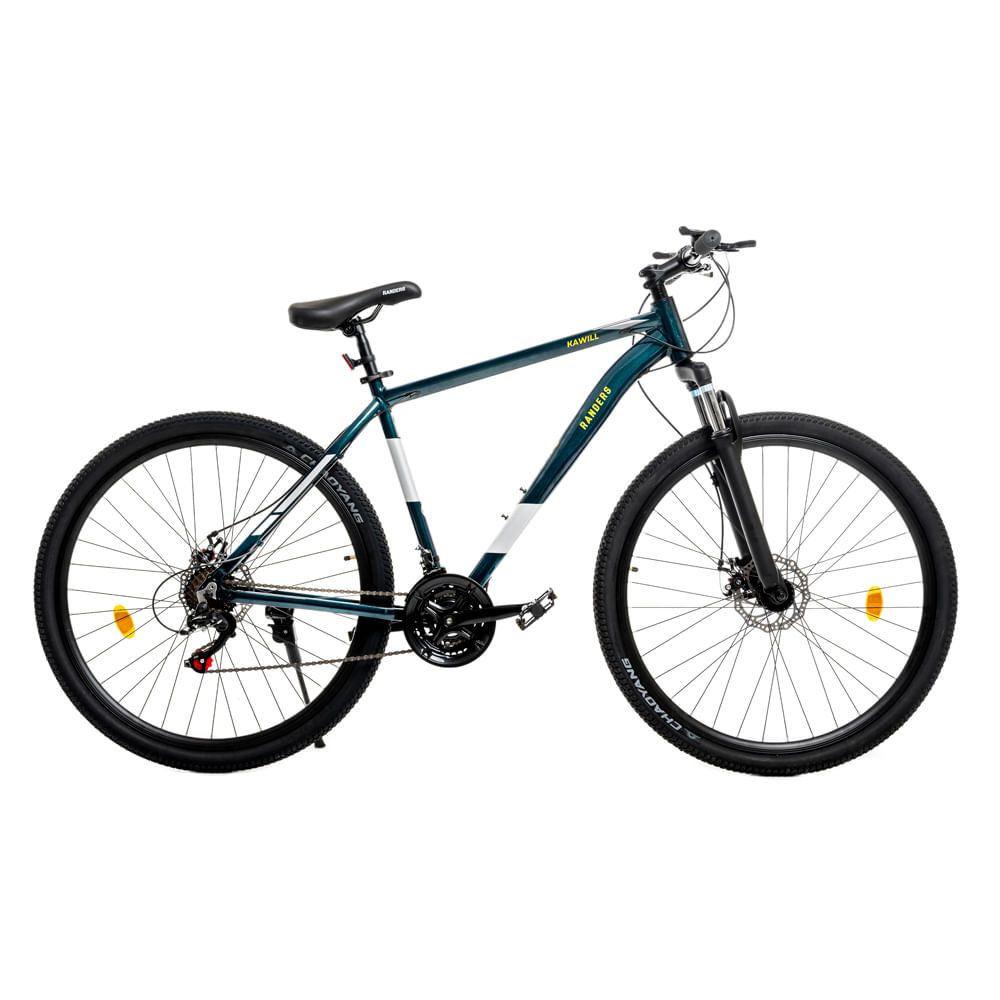 Bicicleta MTB 21 vel. Randers KAWILL verde / amarillo L