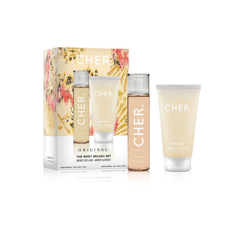 Perfume Mujer Cher Original Body Splash 100 ml Set Set