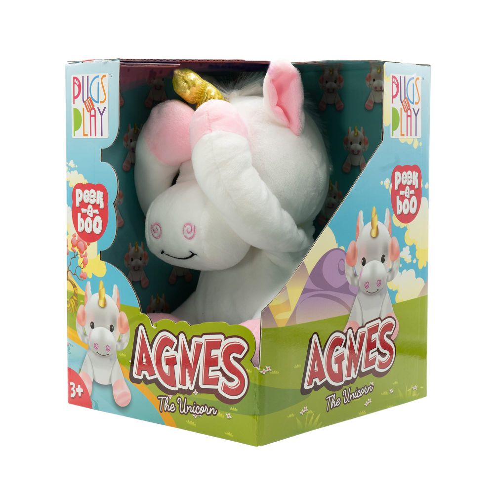Peluche Unicornio Pugs at Play Peek a Boo Agnes