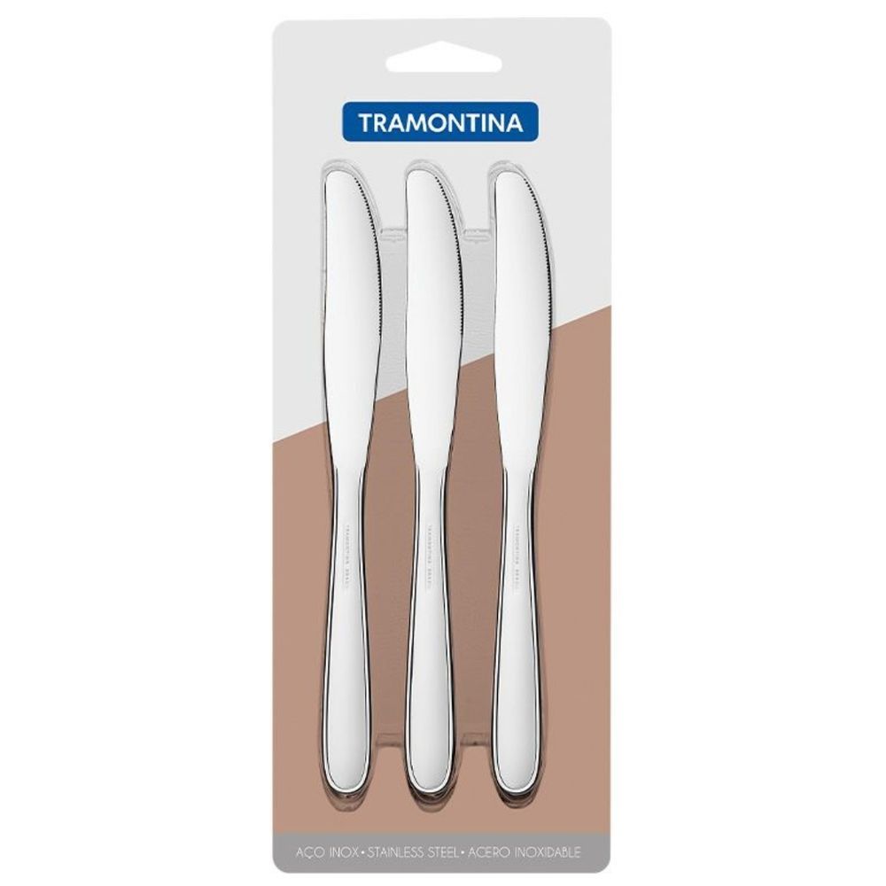 Set X 3 Cuchillo de Postre Maresias Acero Inox Tramontina